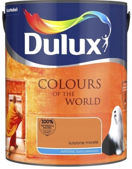 DULUX VILÁG LATEKSZ FALFESTÉK Szárított Sárgabarack 2,5L ...