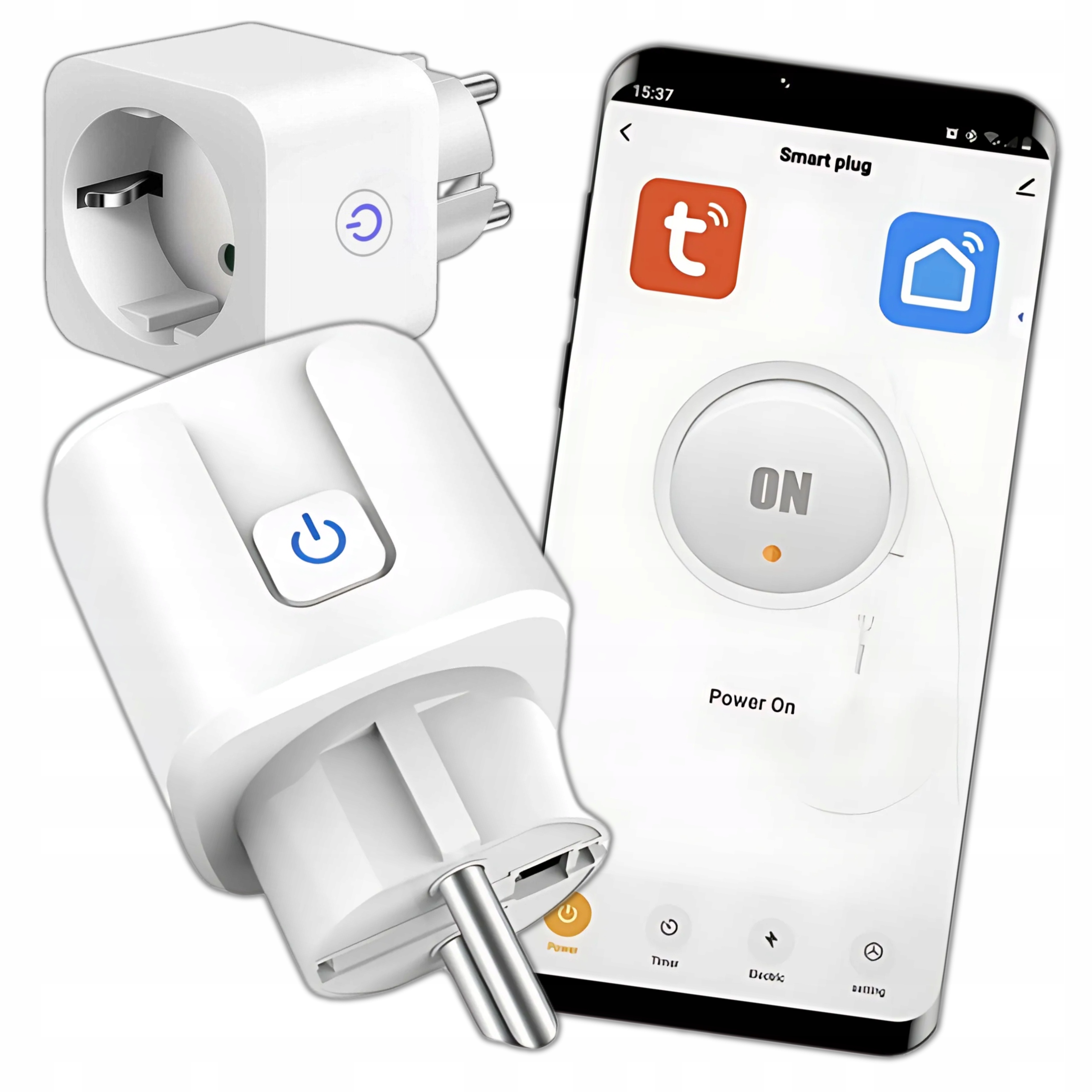 2x GNIAZDKO WiFi SMART INTELIGENTNE NA PILOTA WATOMIERZ TIMER PROGRAMATOR (5907312853209) • Cena ...