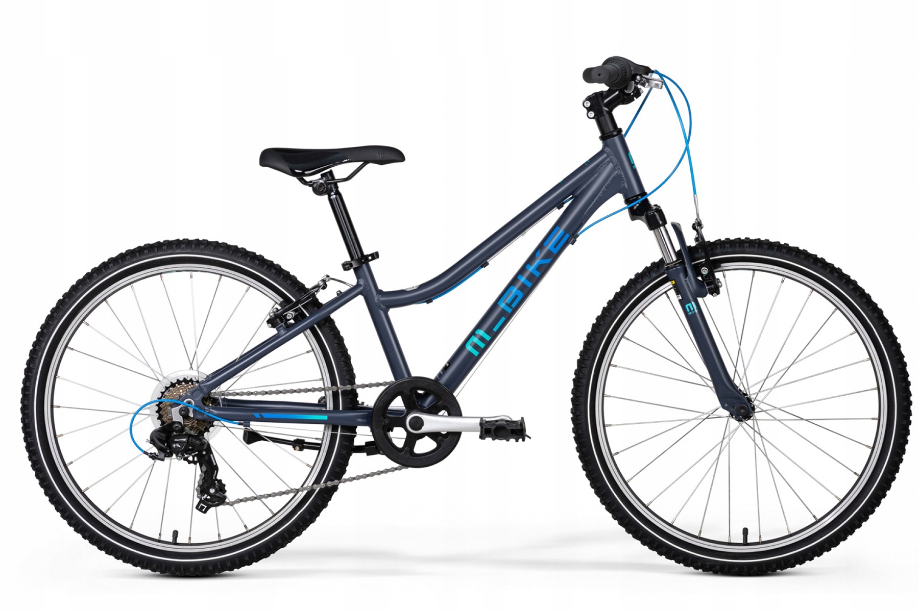 Rower M-Bike Tin 24 rama 12 cali niebieski - 5901180291576 ...