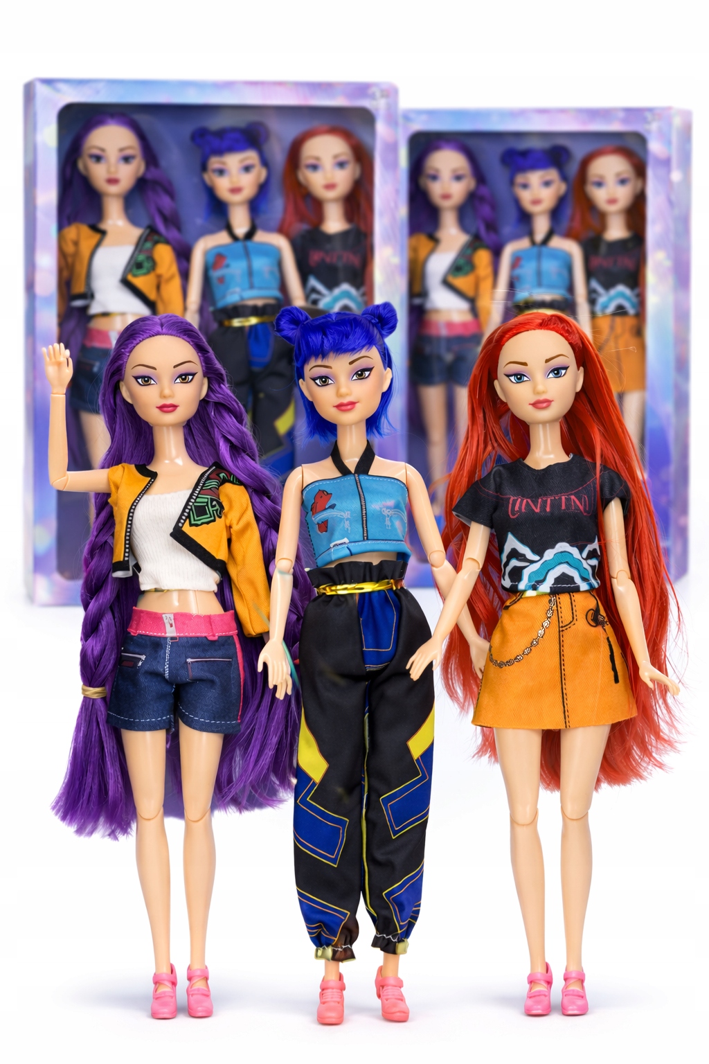 DEMON HUNTERS 3 LALKI KPOP ŁOWCZYNIE DEMONÓW ZOEY MIRA RUMI ZESTAW ...