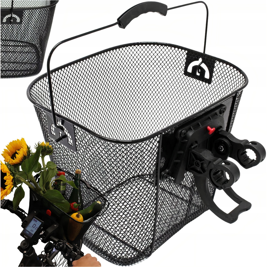 KOSZYK NA ROWER KIEROWNICĘ KOSZ ROWEROWY DO ROWERU WPINANY TORBA ...