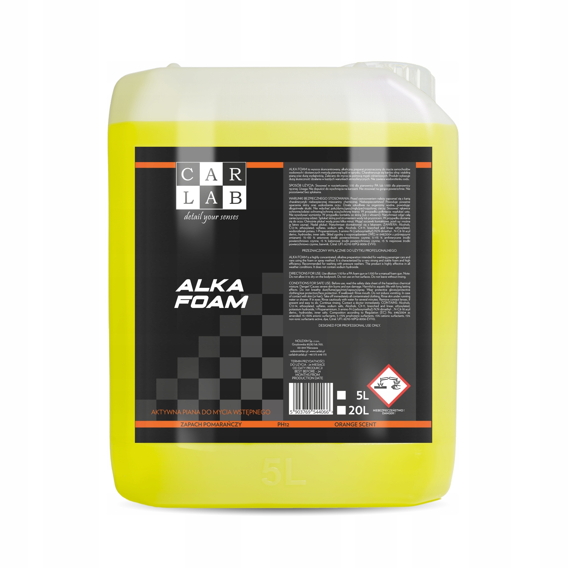 Piana aktywna Carlab Alka Foam 5 l 5903769544066 za 104.90PLN z ...