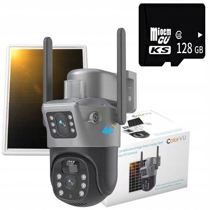 KAMERA SOLARNA GSM PODWÓJNA 4G IP SMART ZEWNĘTRZNA OBROTOWA HD 6MP ZOOM SIM - Sklep, Opinie ...