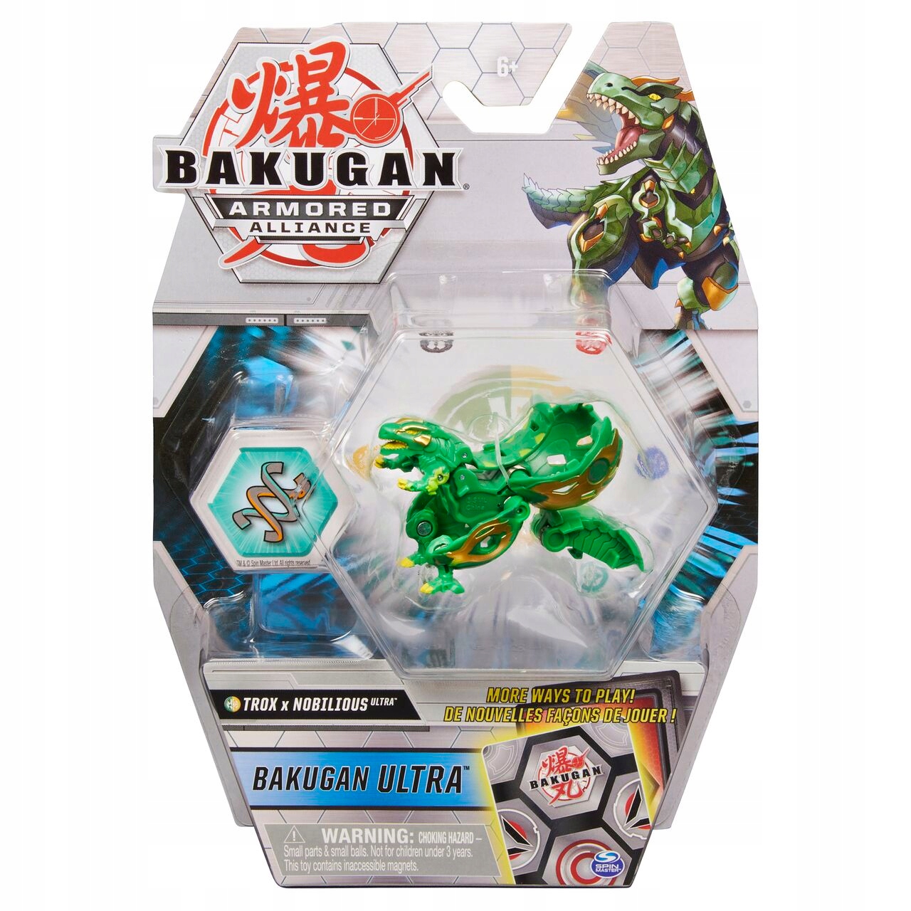 BAKUGAN ARMORED ALLIANCE FIGURKA TROX X NOBILIOUS ULTRA + 2 BAKUCORES ...