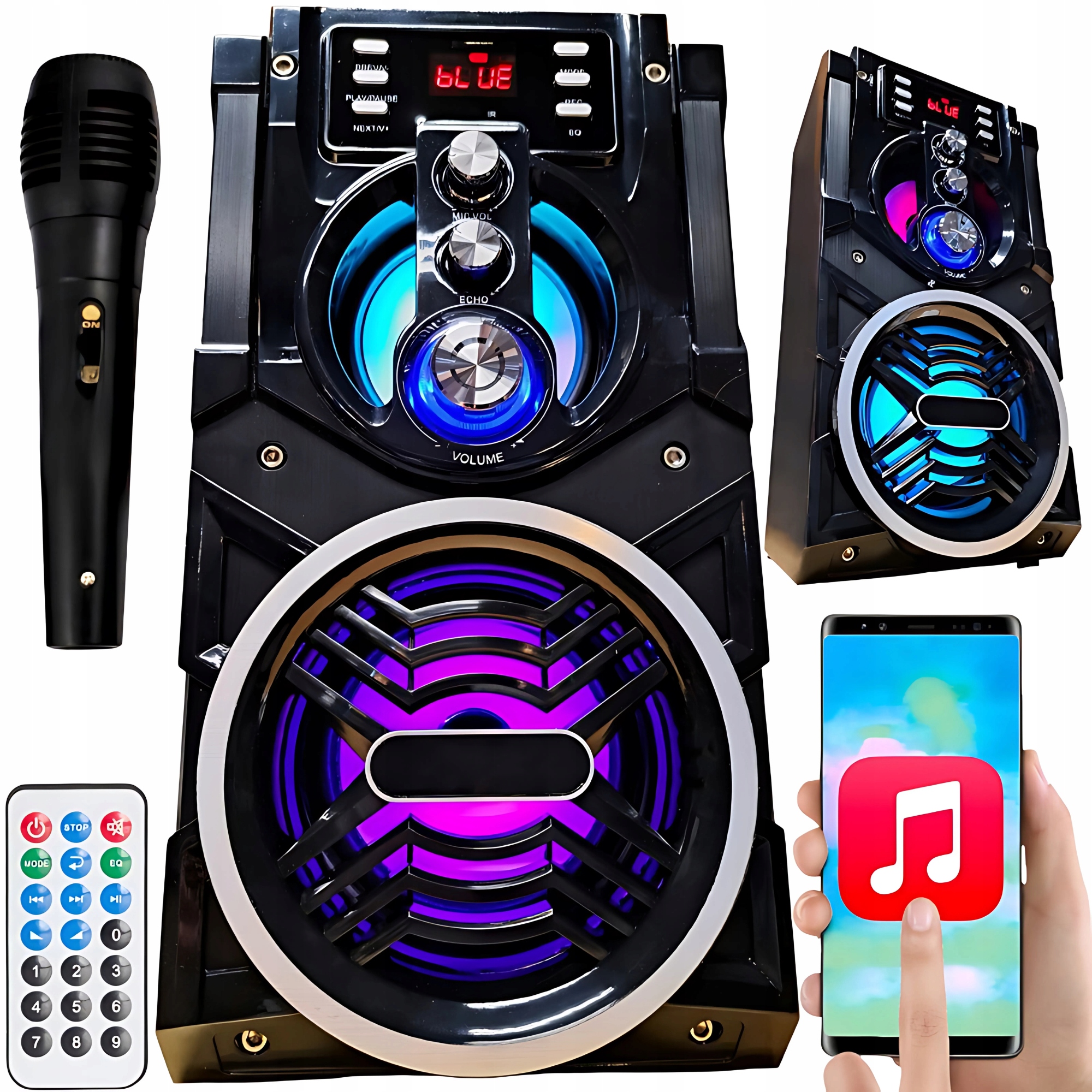 Přenosný reproduktor Media-tech Partybox BT MT3150 černý 800 W - Allegro