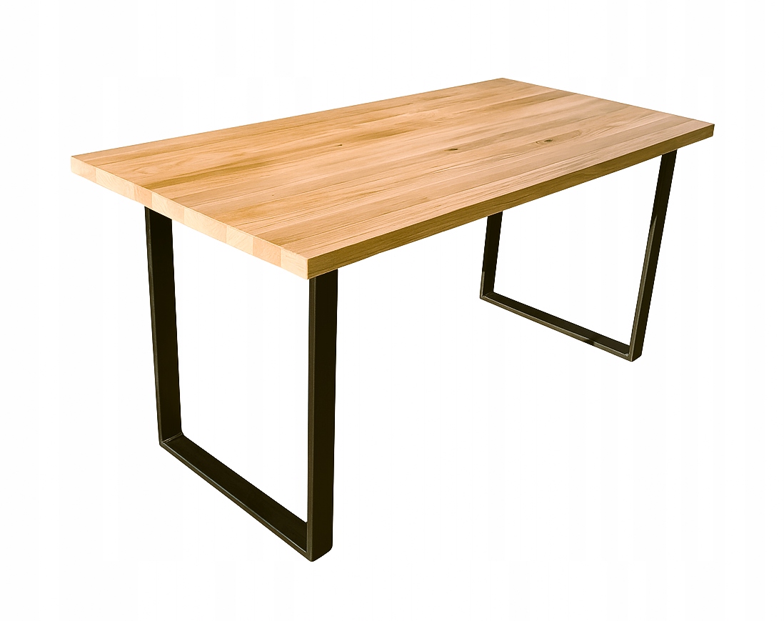 STÓŁ DO JADALNI BLAT DĘBOWY + PODSTAWA PROFIL 60x20 TYP SIMPLE 160 x 90 ...