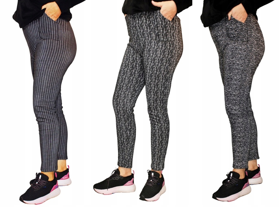 OCIEPLANE SPODNIE DRESOWE DAMSKIE LEGGINSY MODNE I WYGODNE ROZMIAR 4XL/5XL • Cena, Opinie ...