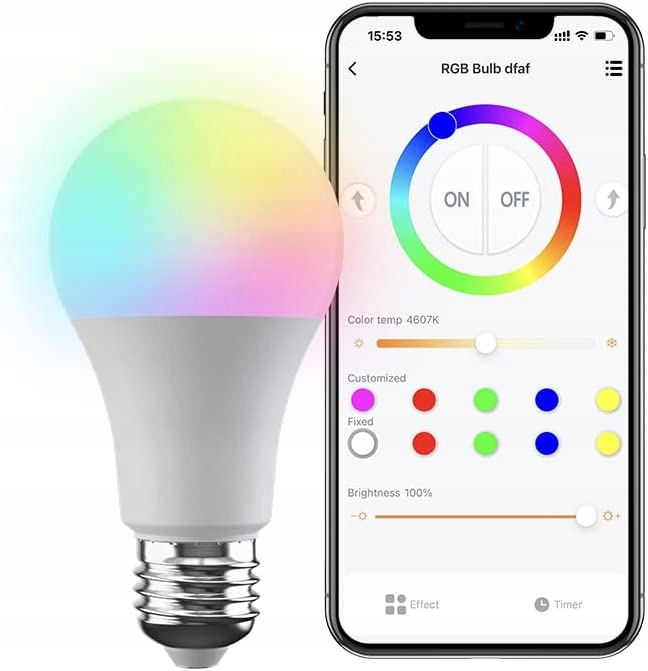 ŻARÓWKA LED INTELIGENTNA ŻARÓWKA E27 Wifi LED RGB 10W G914 (LB4E27 ... ŻARÓWKA LED INTELIGENTNA ŻARÓWKA E27 Wifi LED RGB 10W G914 (LB4E27 ...
