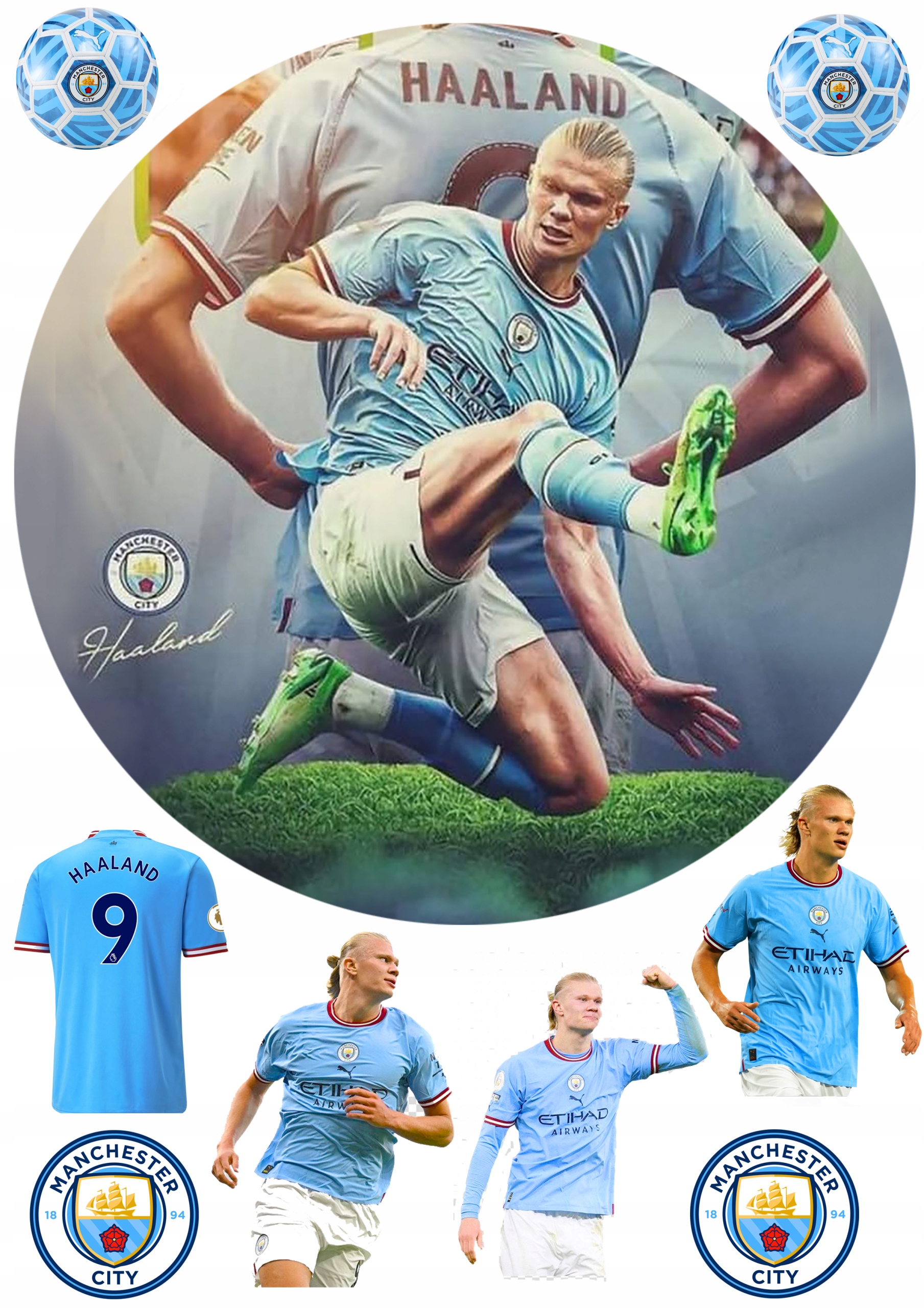 OPŁATEK NA TORT HALAND HAALAND PIŁKA NOŻNA • Cena, Opinie • Dekoracje ...