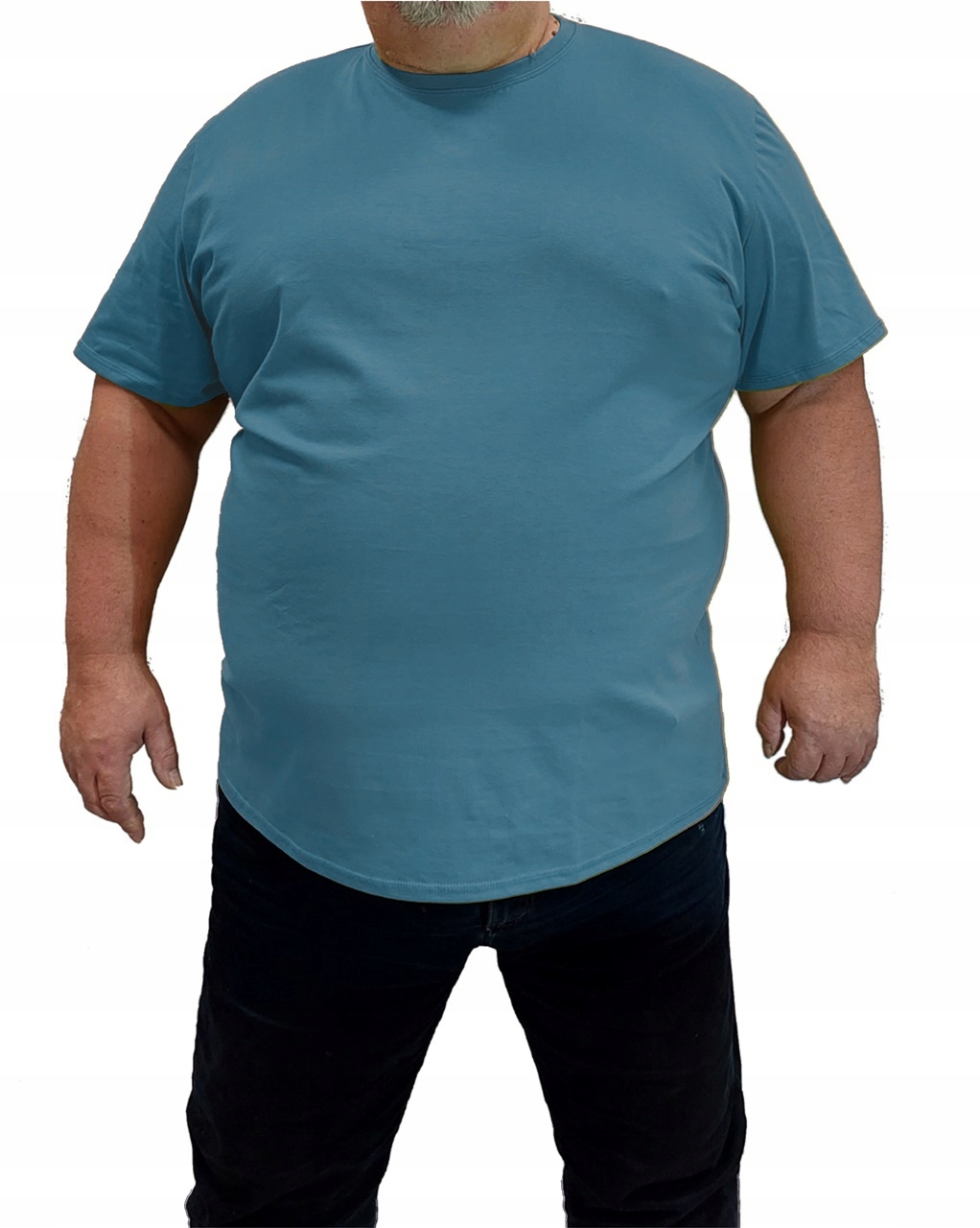 KOSZULKA BAWEŁNIANA MĘSKA FAVORI TURKUSOWA T-SHIRT 8XL (5906641411036) • Cena, Opinie • T-shirty ...