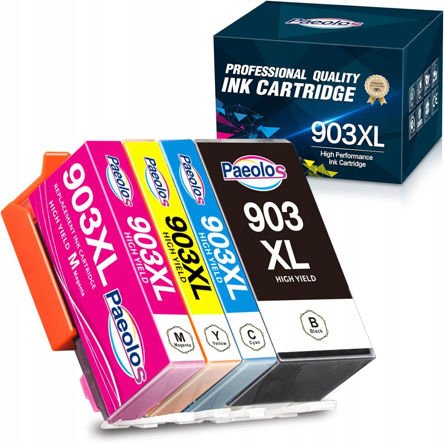 Paeolos 903XL Multipack kartridże do drukarki kompatybilny z HP 903 XL ... Paeolos 903XL Multipack kartridże do drukarki kompatybilny z HP 903 XL ...