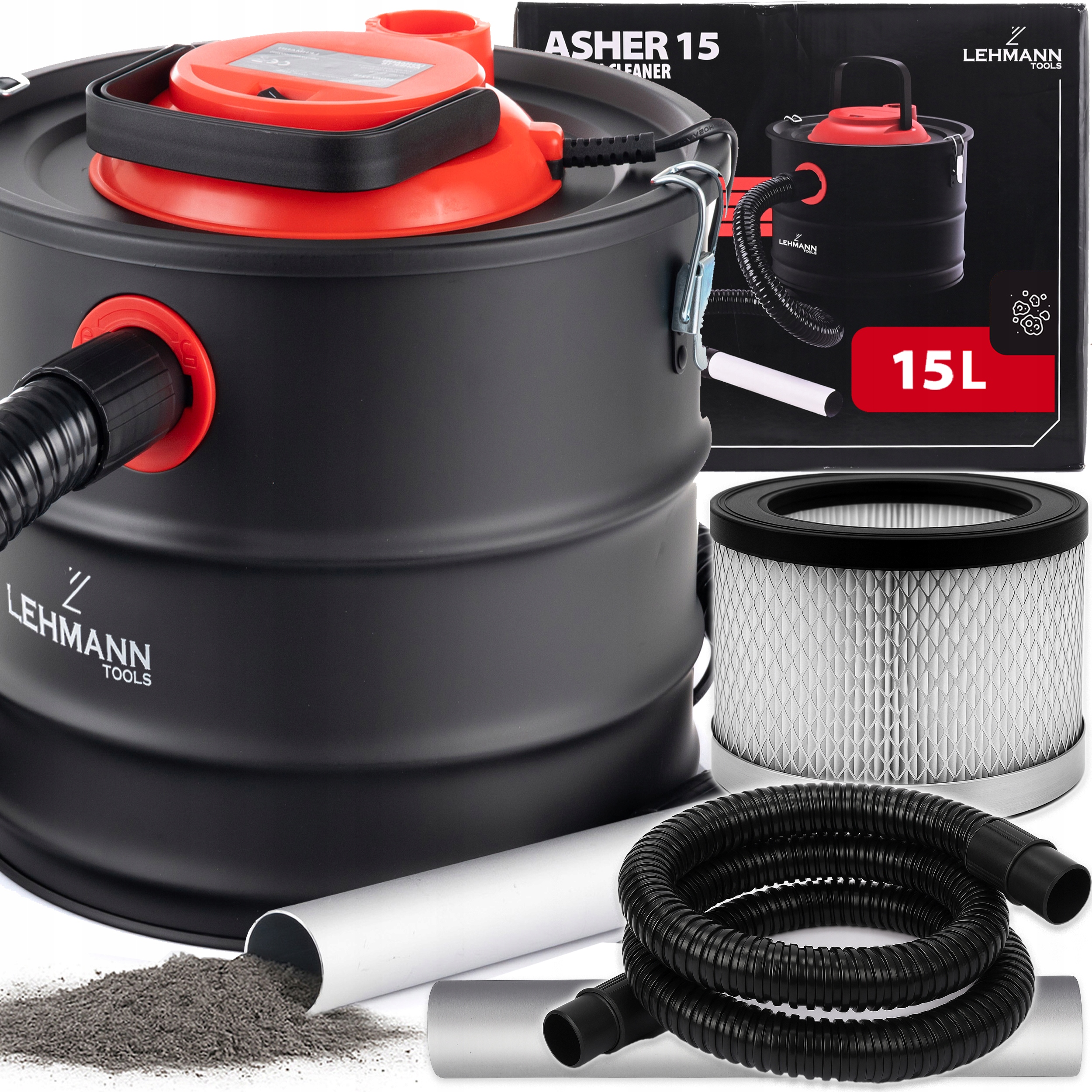 ODKURZACZ PRZEMYSŁOWY BEZWORKOWY SEPARATOR KOMINKOWY DO POPIOŁU GRUZU ...