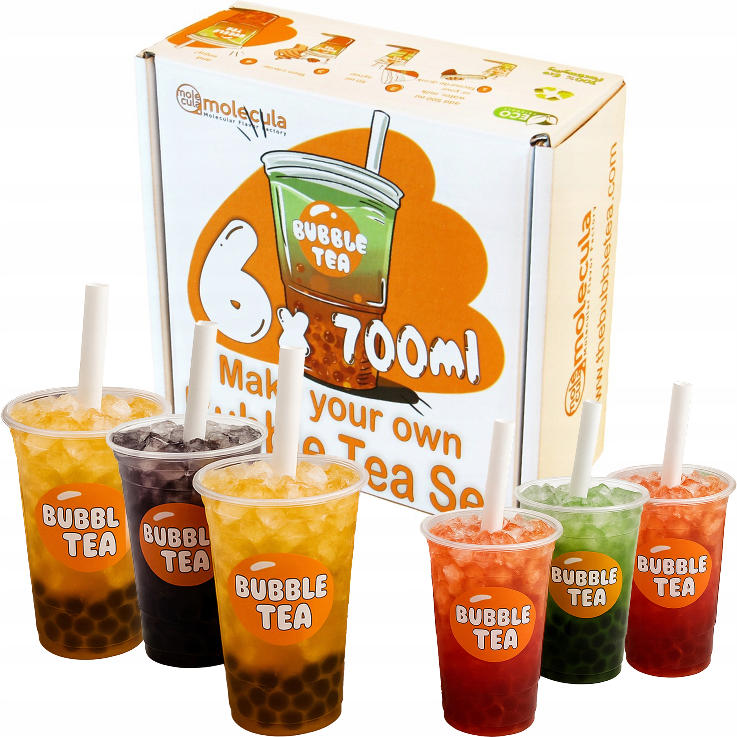 Grab&Go - 6 x bubble tea golyó kiwi, maracuja + cseresznye-mangó szirup, (5905549100936) • Ár ...
