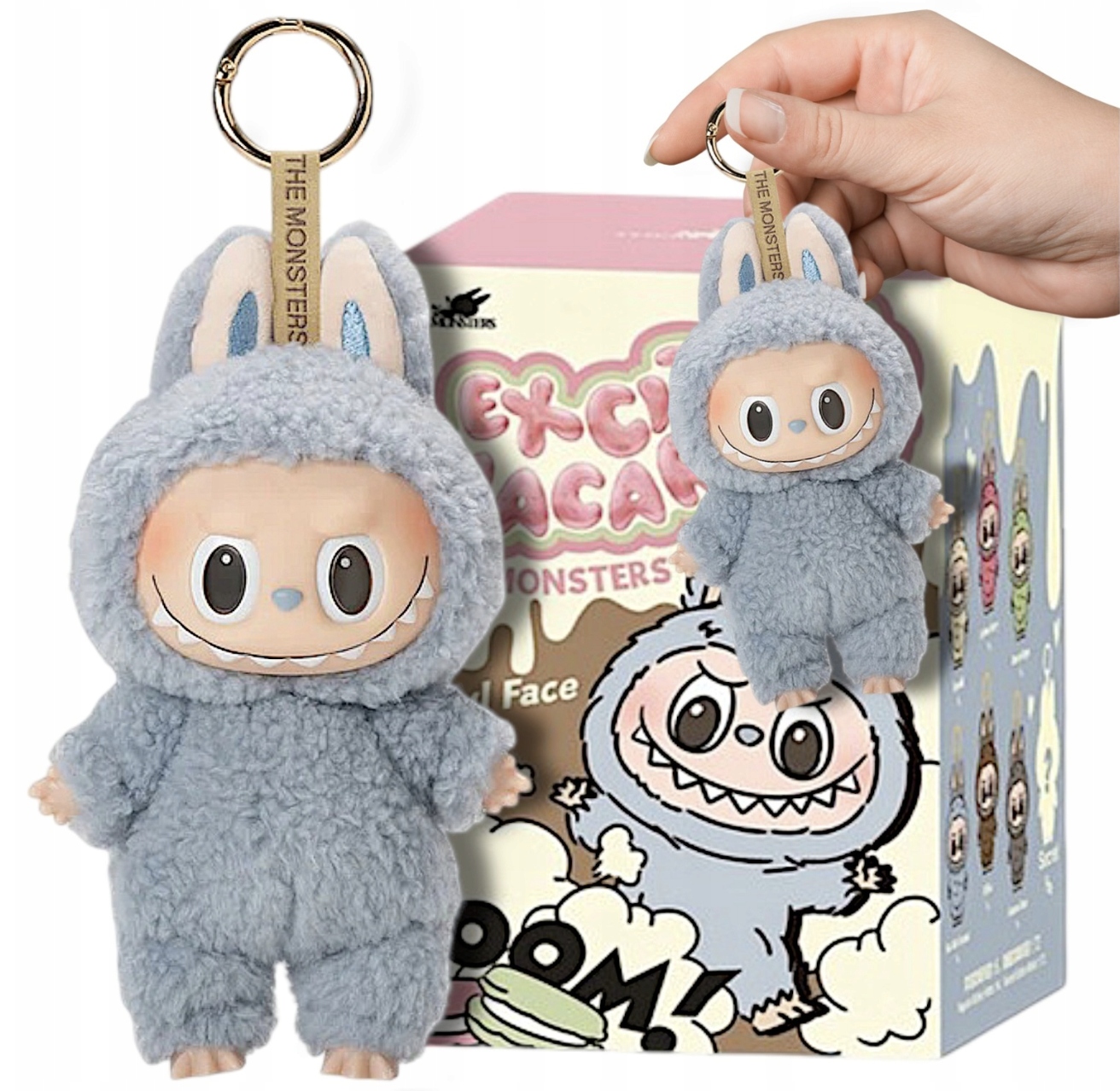 LABUBU MONSTERS Anime Duża LALKA MASKOTKA BRELOK Prezent Niespodzianka ...