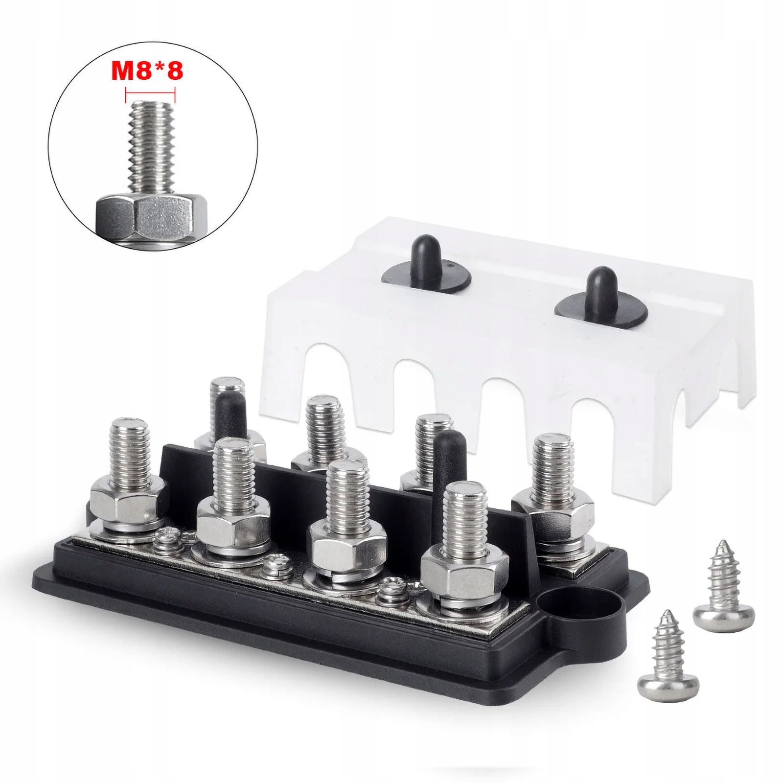 Heavy Duty M8 M10 Bus bar Battery Terminal Studs Box 48V 250A BusBar~3287 6938498265073 za 174 ...