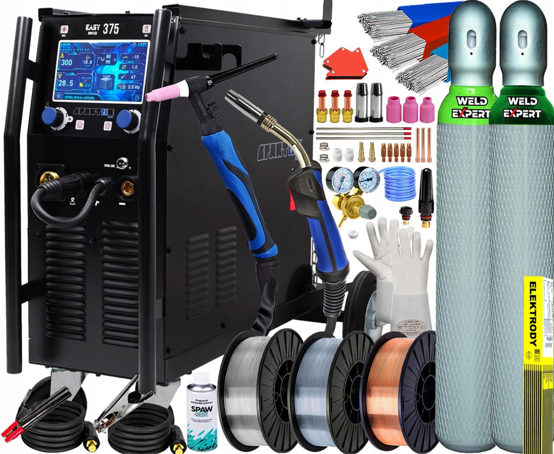 Zestaw Spawarka MIGOMAT Spartus EasyMIG 375 (5900391243565) • Cena ...