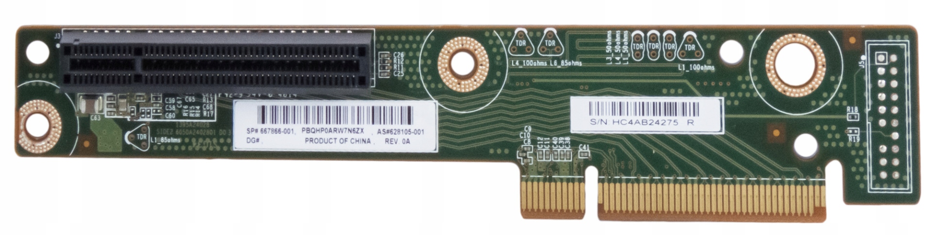 HP 667866-001 DL360p Gen8 PCIe x8 Riser Board • Cena, Opinie - Allegro