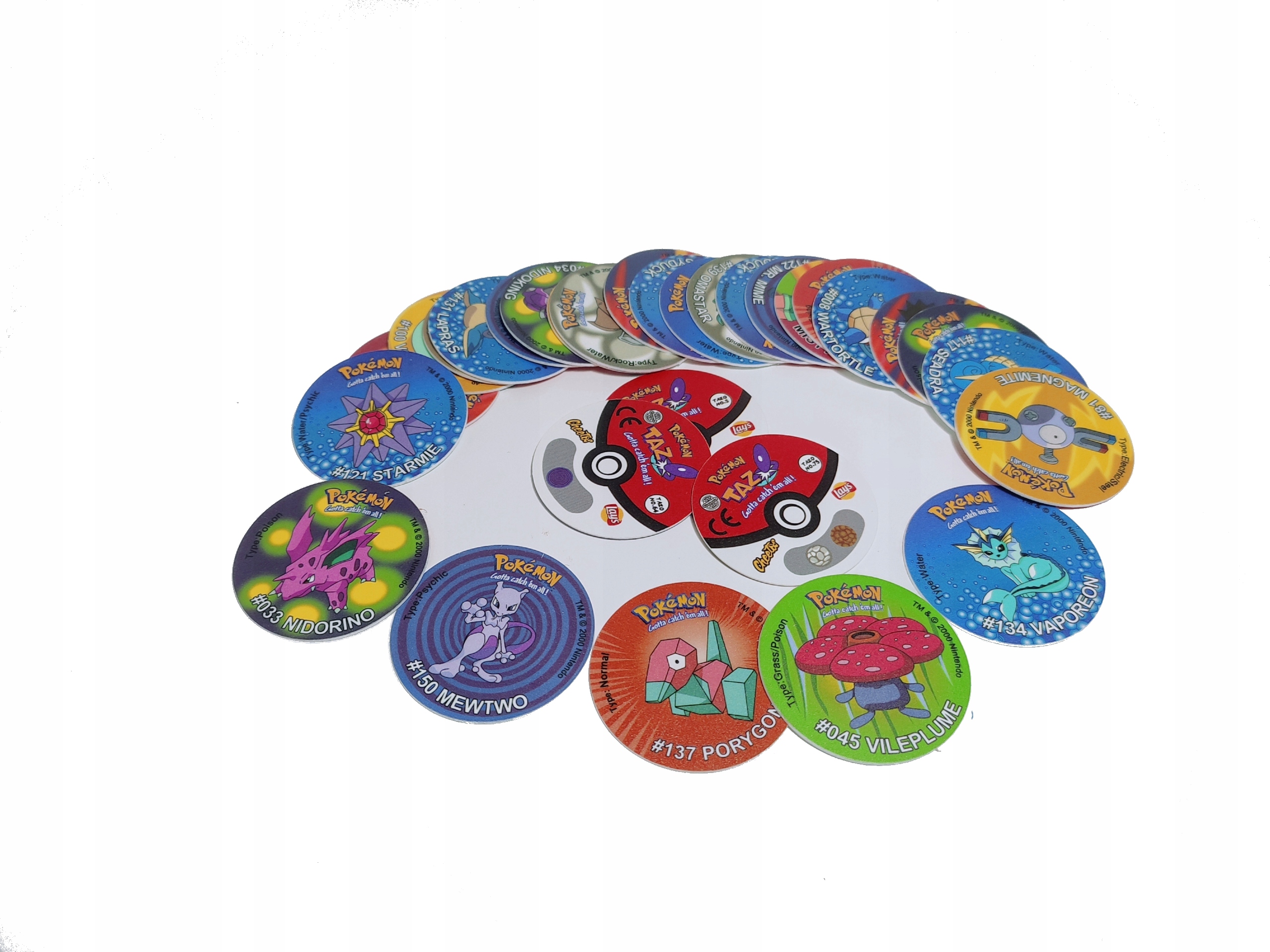 POKEMON TAZO TAZOS 1 SERIA 30 SZTUK • Cena, Opinie - Allegro