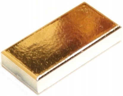 LEGO Złoty Tile Płytka 1x2 3069b Metallic Gold 13337353184 - Allegro.pl
