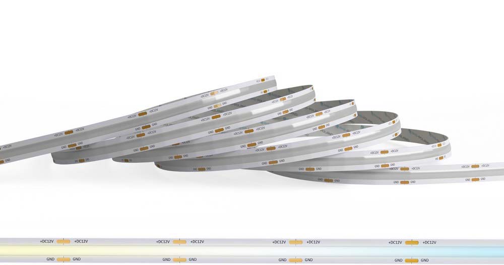 MOCNA Taśma LED COB 1 METR 12V NEON LINIA | BIAŁA (5903715415600 ...