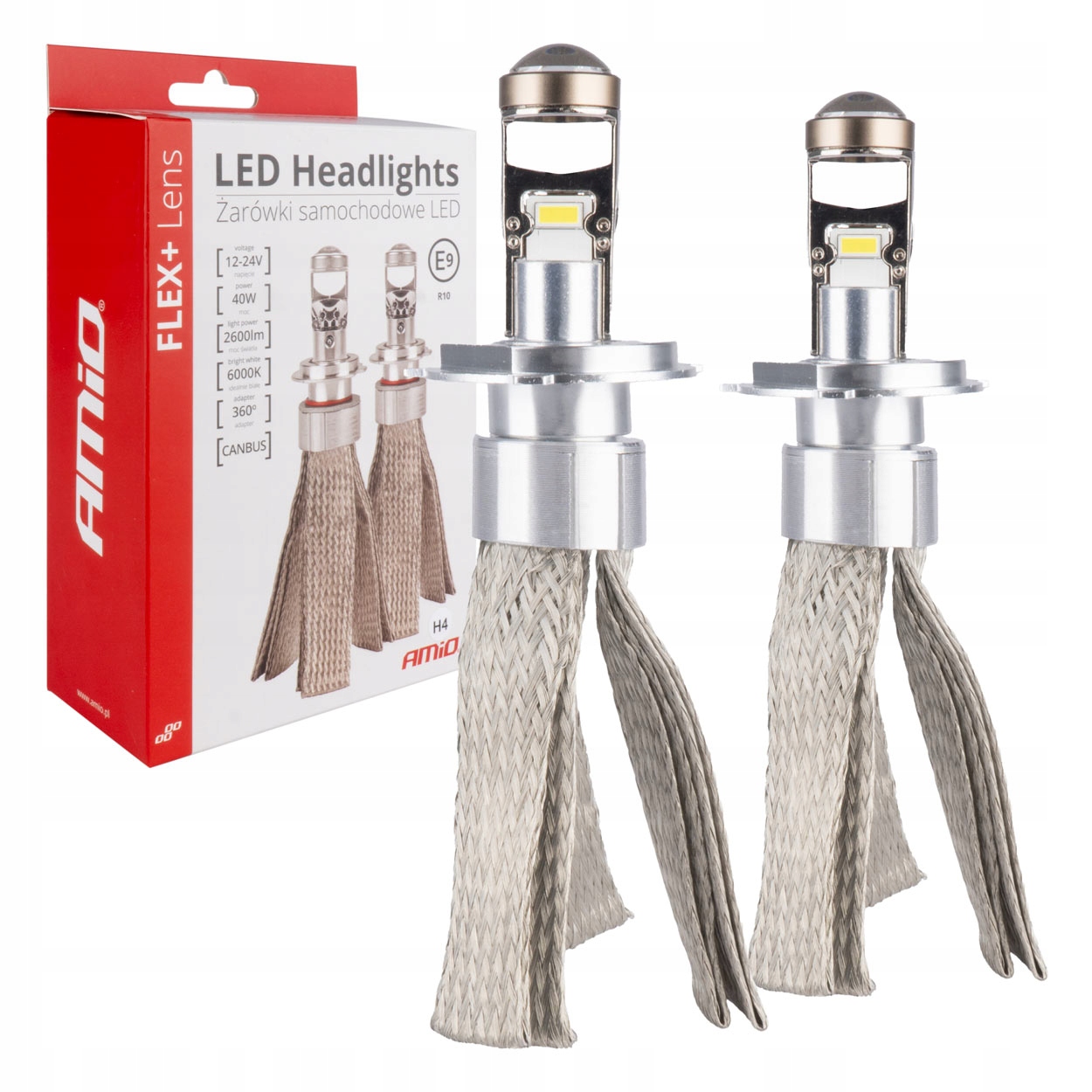 Żarówki samochodowe led seria flex+ h4 soczewka 12v 24v 6000k 03658 za ... Żarówki samochodowe led seria flex+ h4 soczewka 12v 24v 6000k 03658 za ...