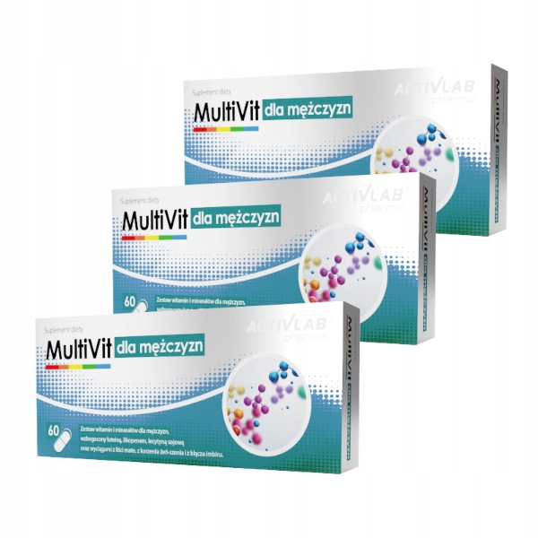 3x ActivLab Multivit dla Mężczyzn 60 kapsułek (5903260902563) • Cena ...