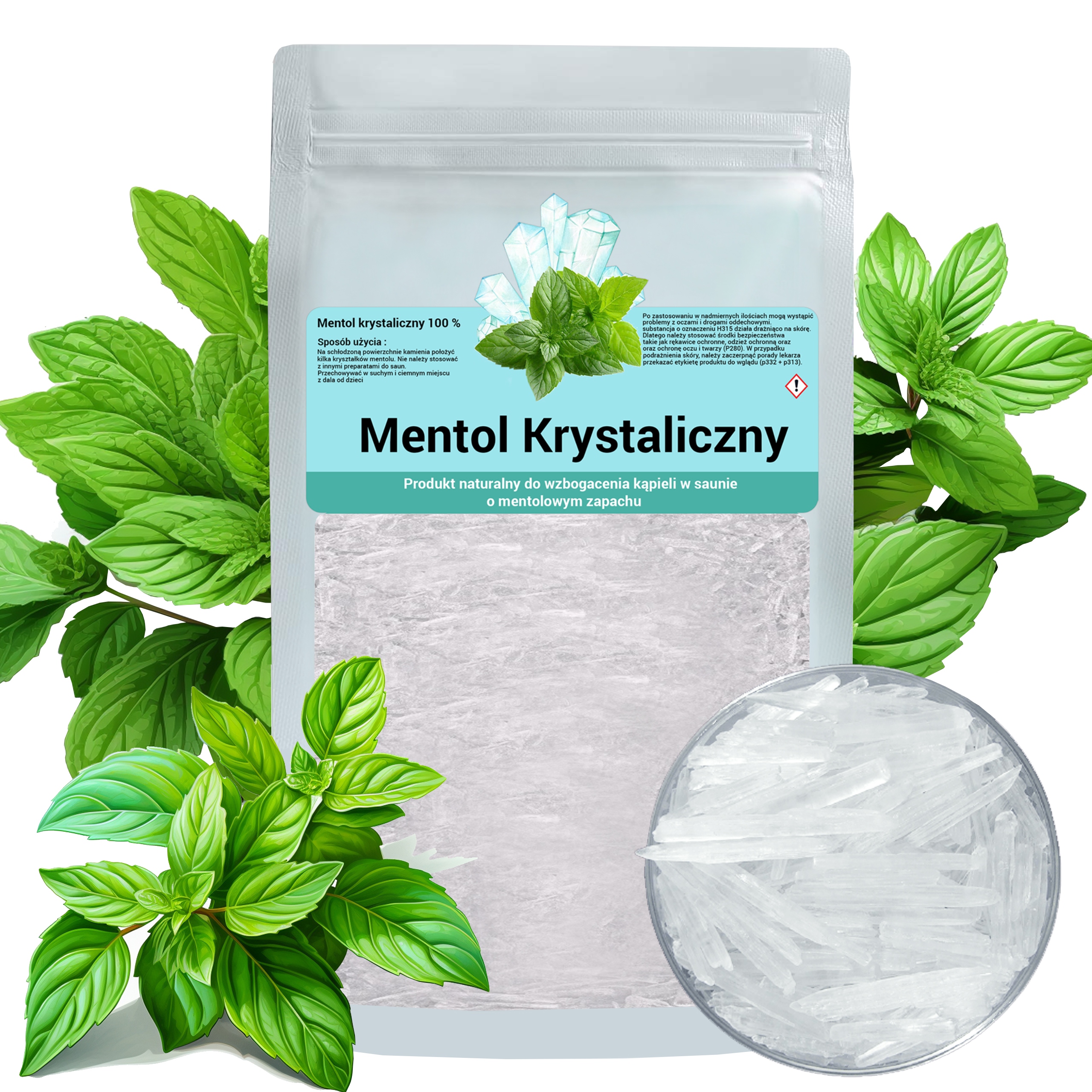 Mentol Krystaliczny do Sauny 100 % Kryształki 100g (5906088311852 ...