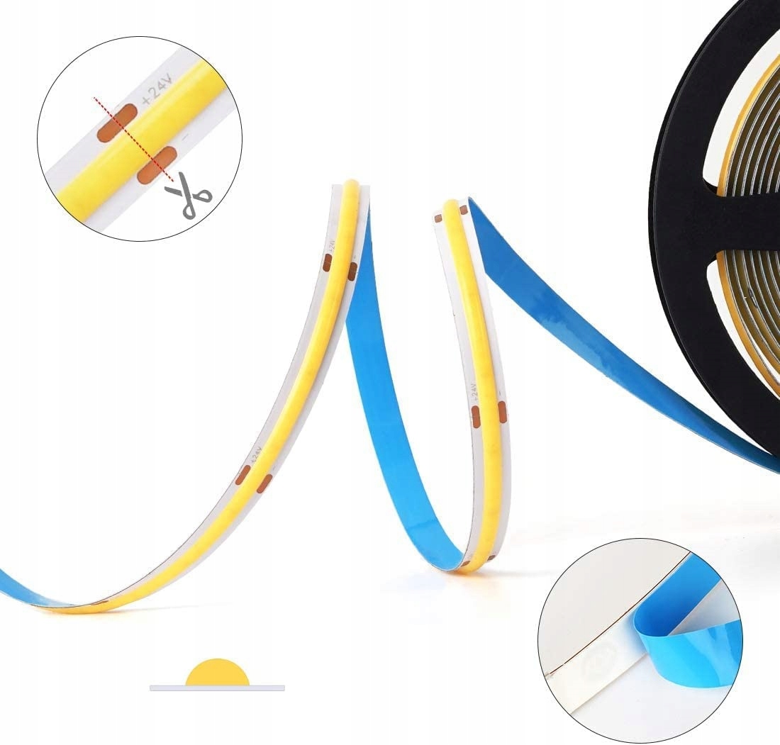 Taśma LED COB 12V 10W 1 Metr Linia LED NEON Ciepły energooszczędna ...