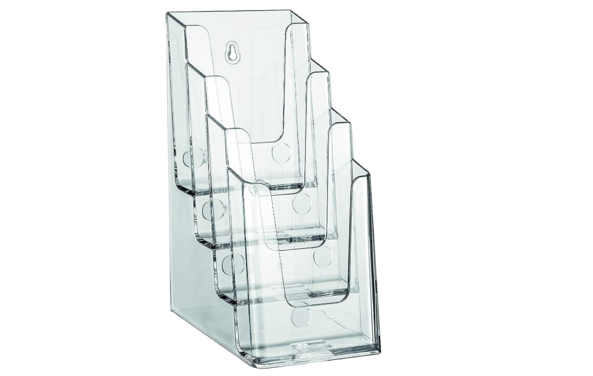 STOJAK NA ULOTKI EUROPEL FORMAT 1/3 A4 4 KIESZONKI (8713931501028 ...