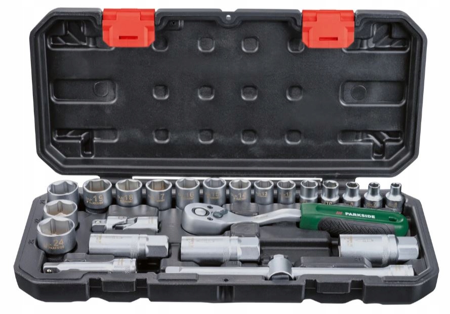 PARKSIDE Zestaw kluczy nasadowych PSSS 24 A1 24 elementy 4335633021655 ...