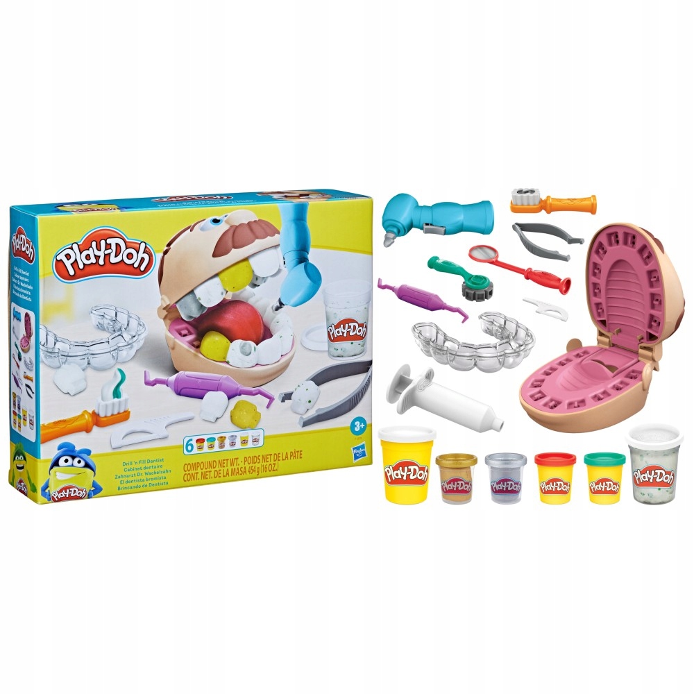 PLAY DOH CIASTOLINA DENTYSTA HASBRO Zestaw F1259 (6916123895000) • Cena ...
