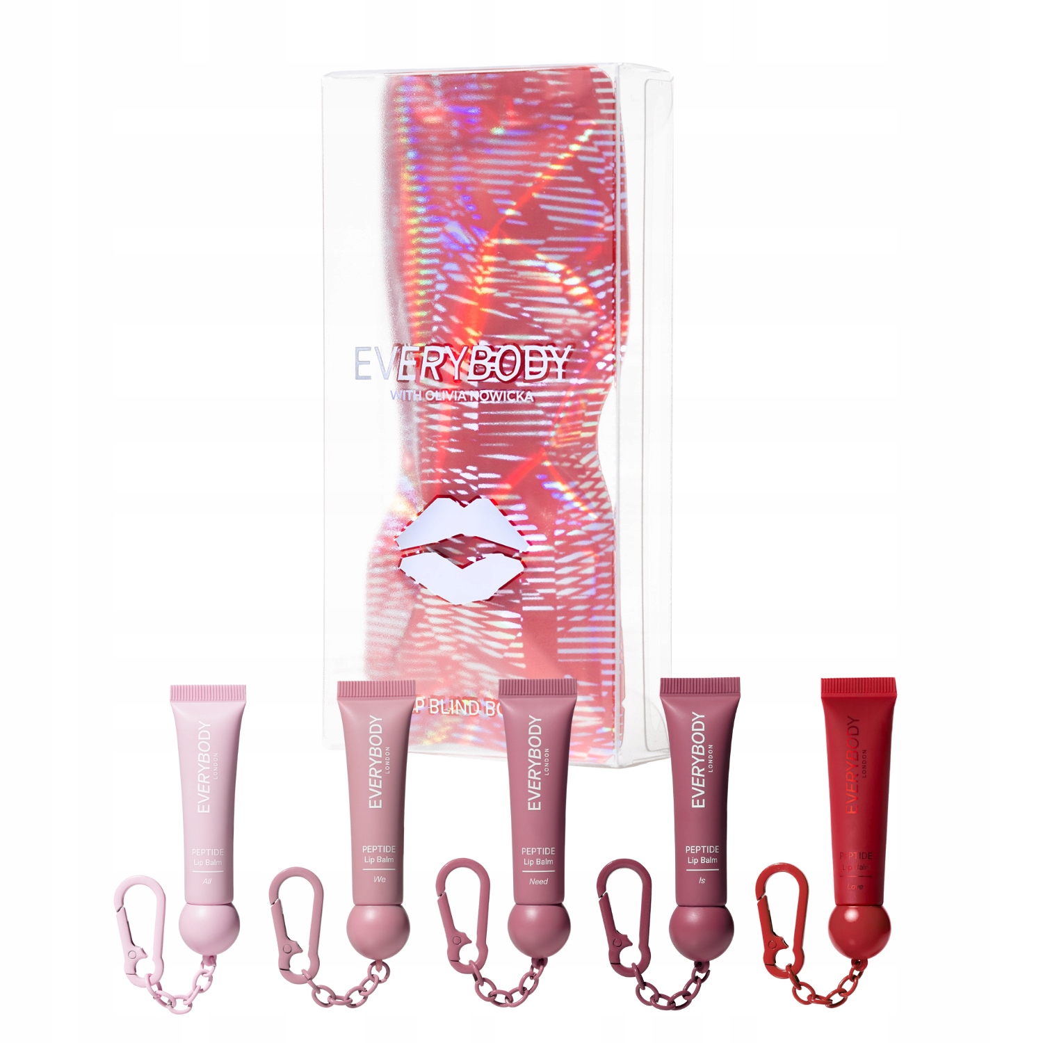 EVERYBODY LONDON Lip Blind Box Love Edition balsam do ust błyszczyk ...