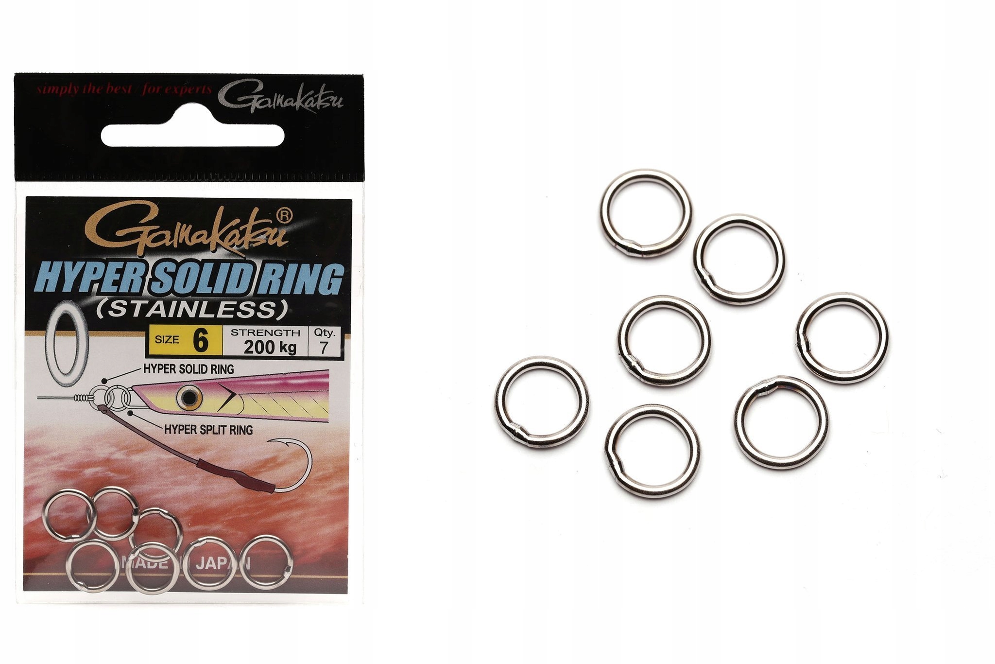 Kółko łącznikowe Gamakatsu HYPER SOLID - 4534910812669 - 14821549240 - Allegro