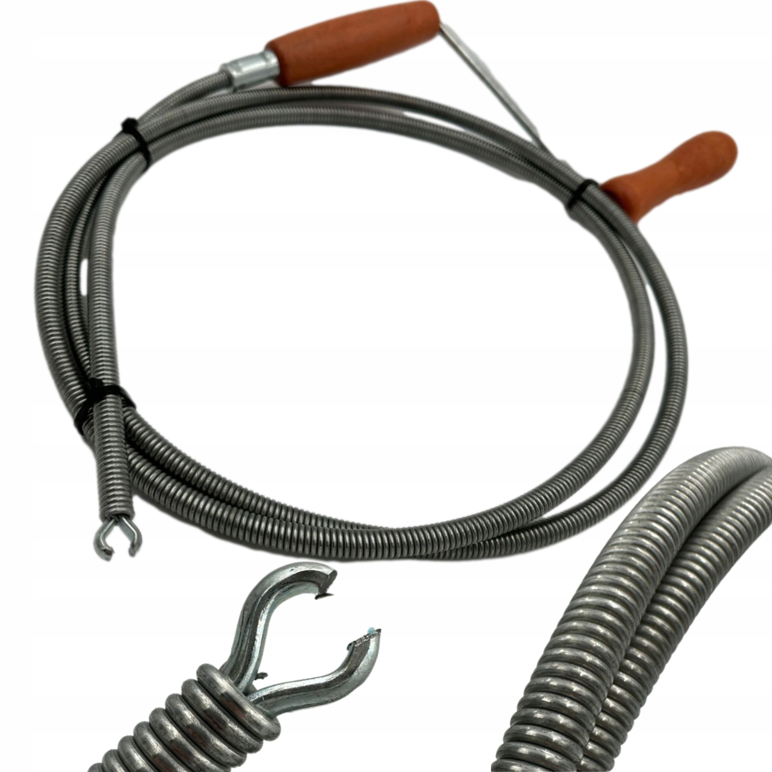 SPIRALA DO RUR ŻMIJKA KANALIZACYJNA fi9 20m MOCNA SPRĘŻYNA PRZETYKACZ ...