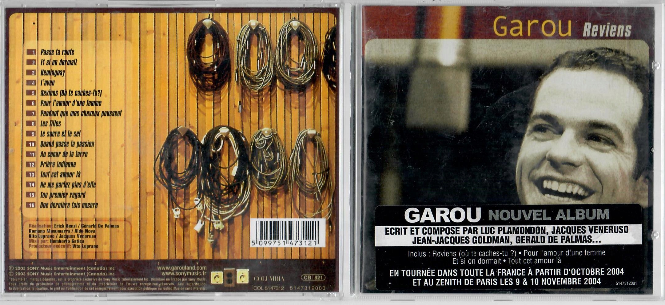 Garou - Reviens CD Album 11193813621 - Sklepy, Opinie, Ceny w Allegro