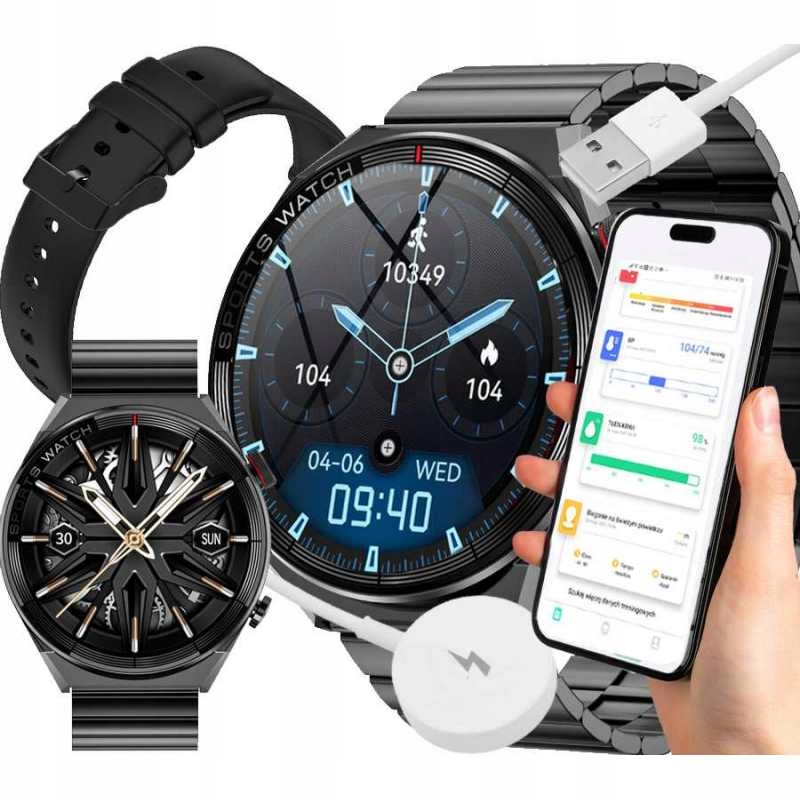 Inteligentné hodinky Smart-Trend SMARTWATCH PÁNSKE PRO ČIERNE E99 čierne - Allegro