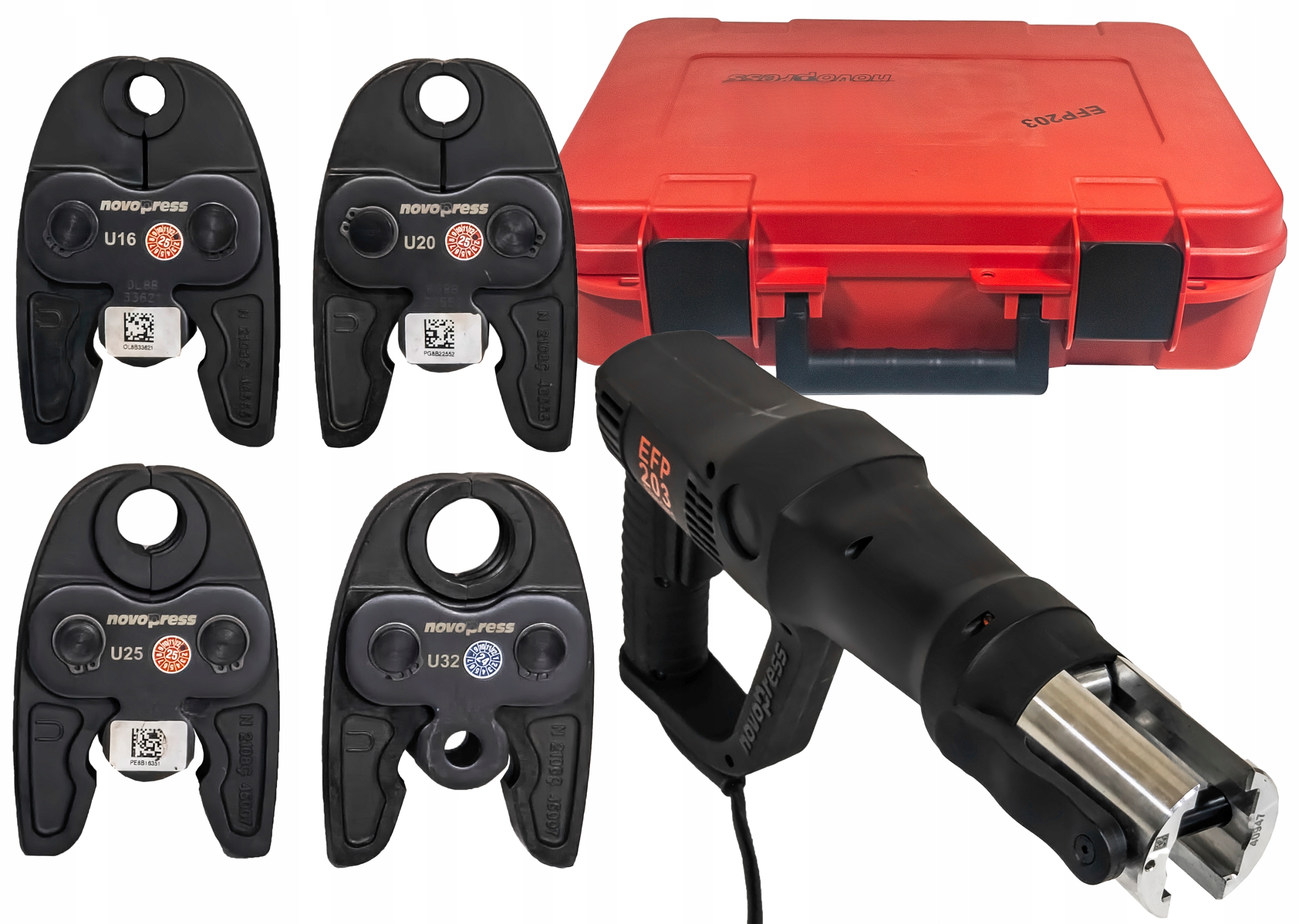 ZACISKARKA PRASA SIECIOWA ELEKTRYCZNA DO RUR ALU PEX 16-32 NOVOPRESS ...