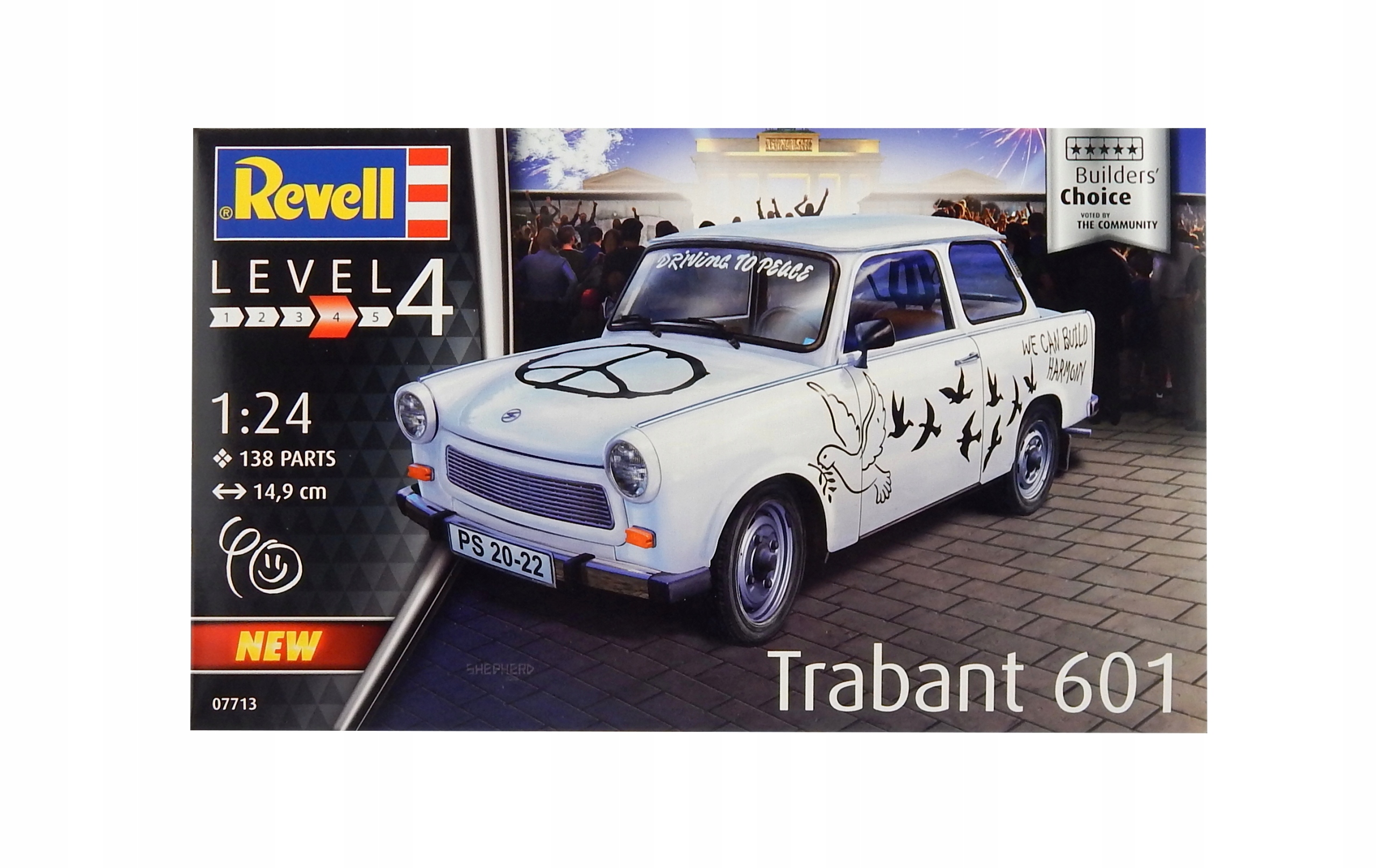 B10 Model samochodu do sklejania Trabant 13130942430 - Allegro.pl