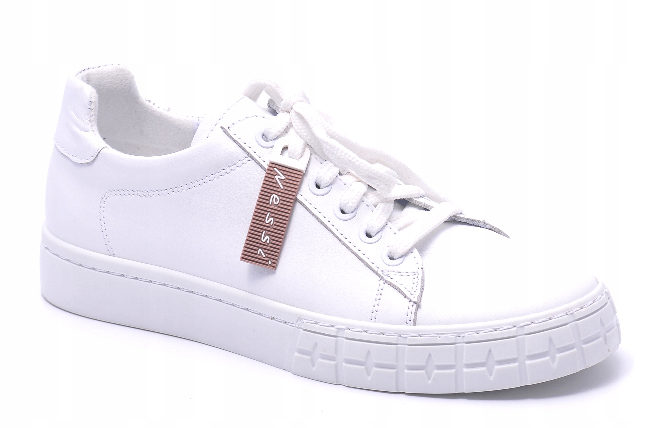 Sneakersy Nessi 21025 Białe - Niska cena na Allegro.pl