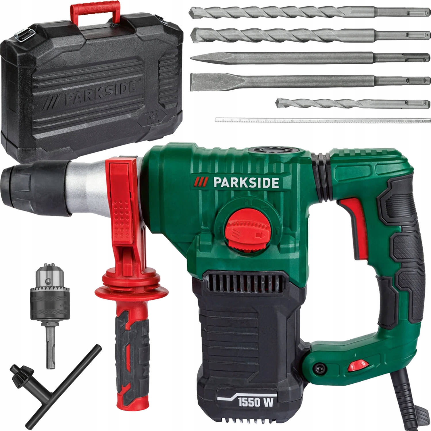 Młotowiertarka Parkside PBH 1550 A1 SDS Plus 1550W (1550) • Cena, Opinie 13795907474 • Allegro.pl