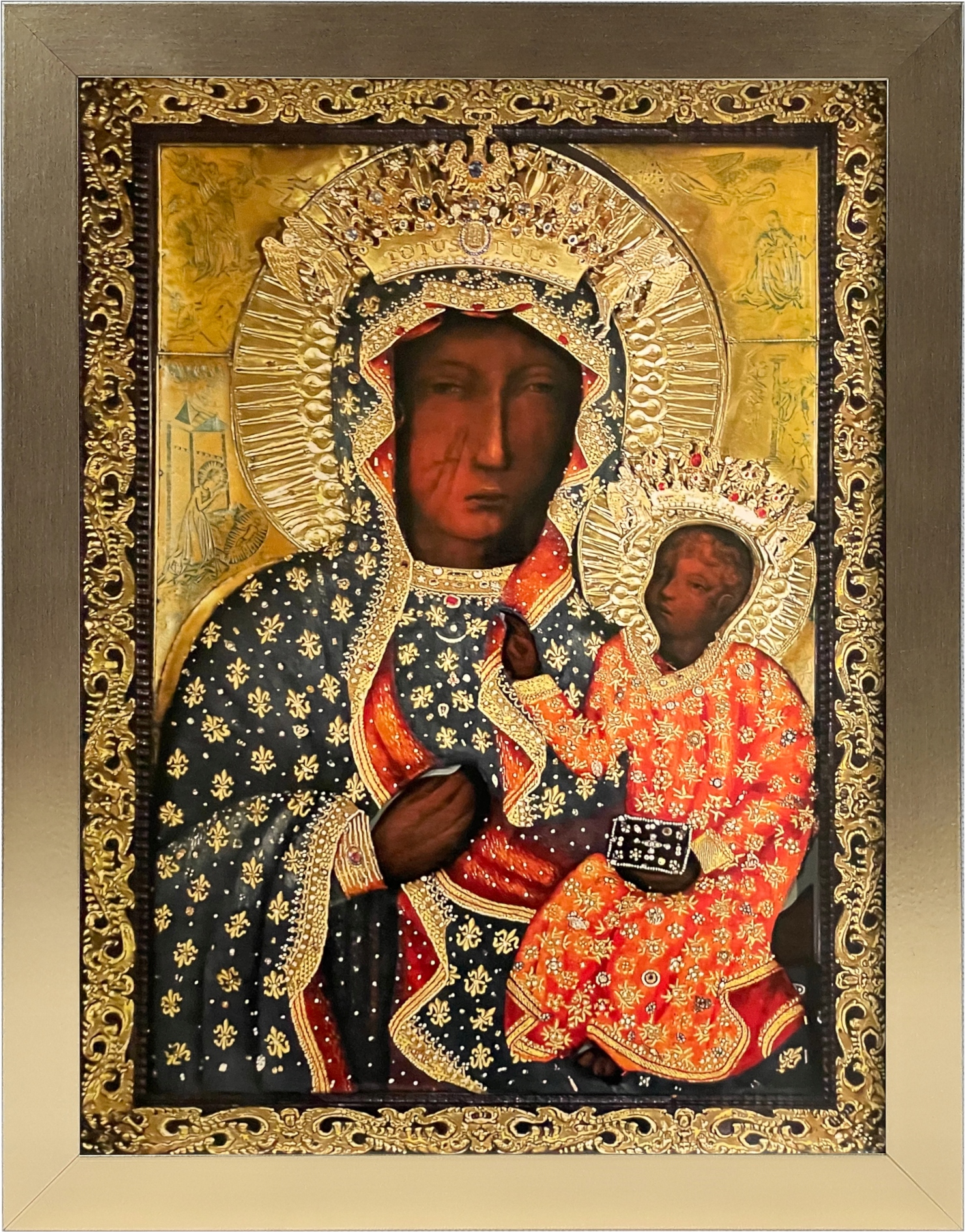 OBRAZ 45x35 MATKA BOSKA CZĘSTOCHOWSKA ZŁOTA RAMA • Cena, Opinie ...