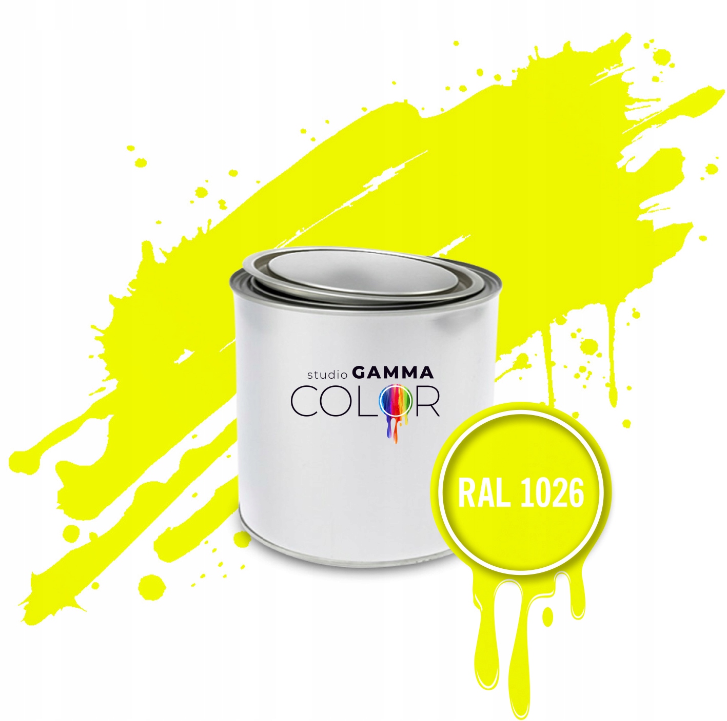 NEON RAL 1026 AKRYL Farba AKRYLOWA, Fluorescencyjna Połysk, 500 ml/ 0,5 ...