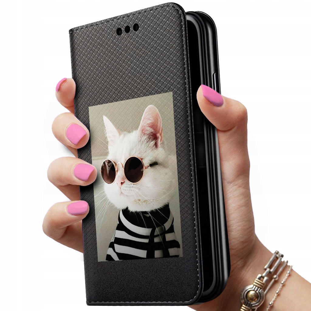 Etui z klapką Aesthetic Pocket do realme C55 czarny • Cena, Opinie ...