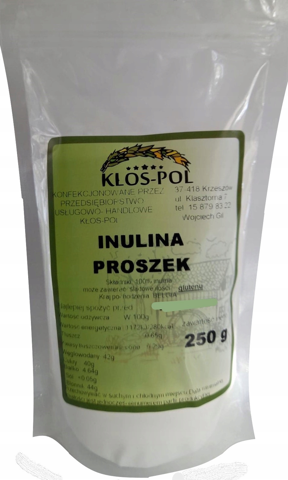 Inulina 250g (5903738904136) • Cena, Opinie • Układ pokarmowy ...