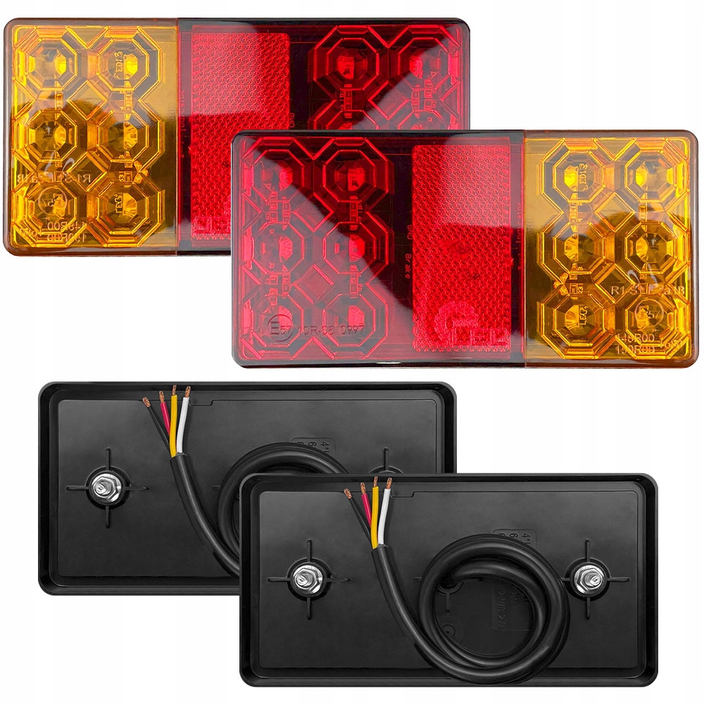 2 X ZADNÍ LED LAMPA 12V 16x LED HOMOLOGACE ECE R10 R148 R150 za 320 ...