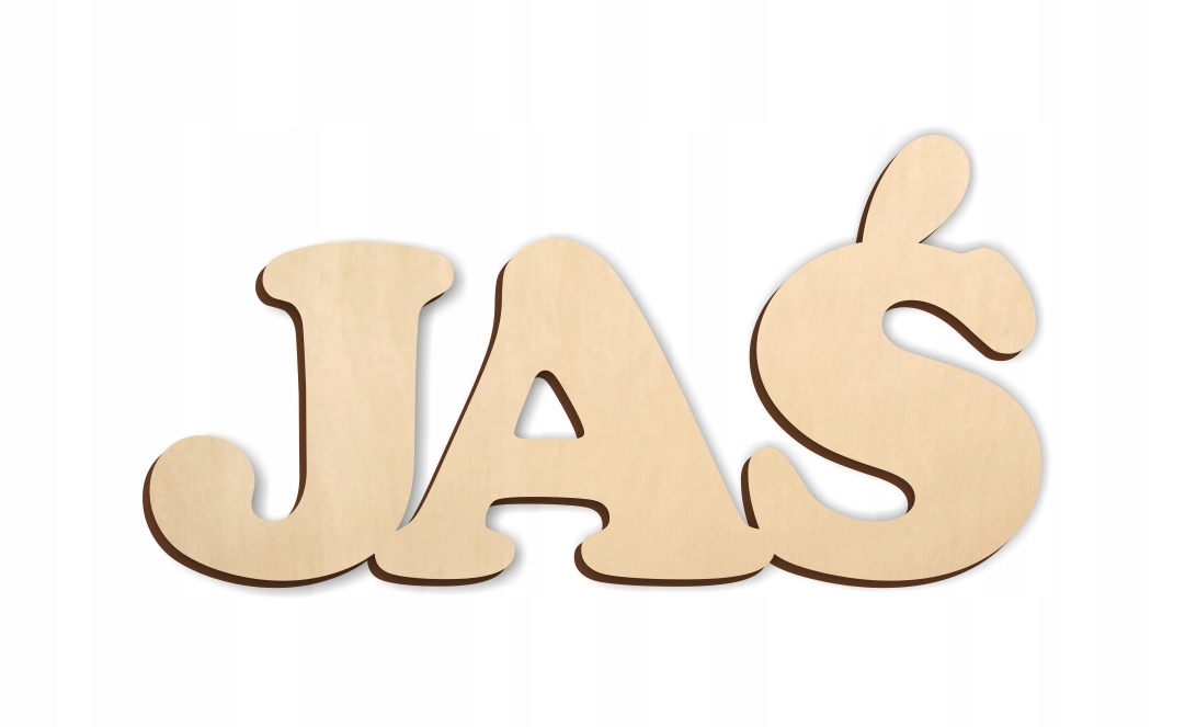 Drewniany Napis Dowolne Imię 3 litery IGA OLA JAŚ 13586066266 - Allegro.pl