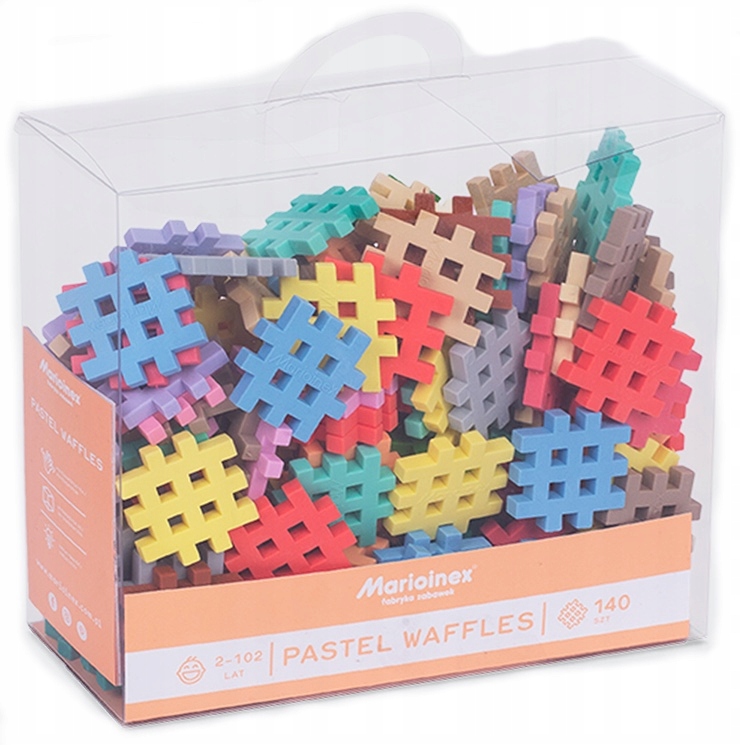 Klocki Konstrukcyjne Marioinex Wafle Mini Waffle Pastel 140 elementów ...