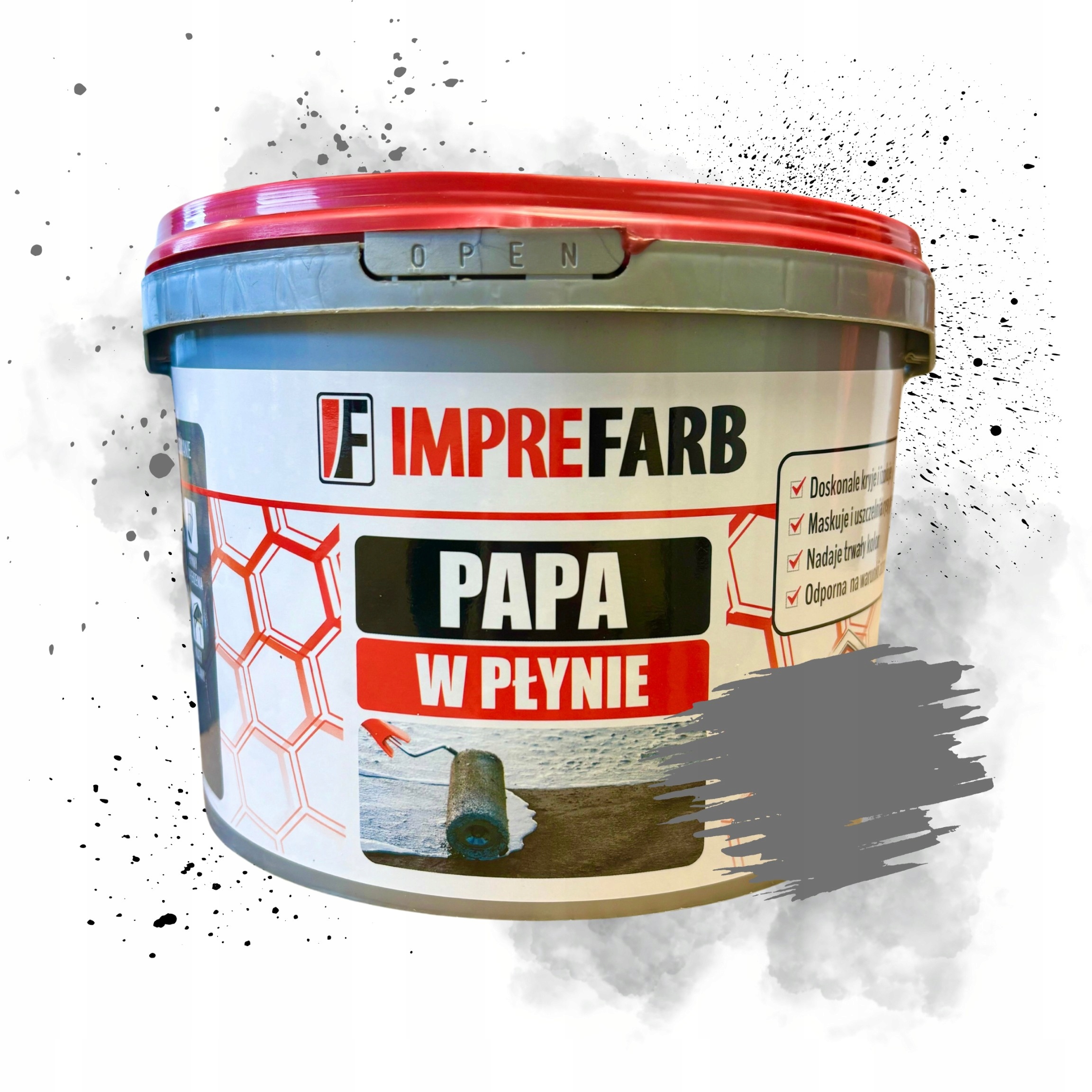 IMPREFARB PAPA W PŁYNIE FOLIA W PŁYNIE FARBA NA DACH SZARY 4 KG ... IMPREFARB PAPA W PŁYNIE FOLIA W PŁYNIE FARBA NA DACH SZARY 4 KG ...