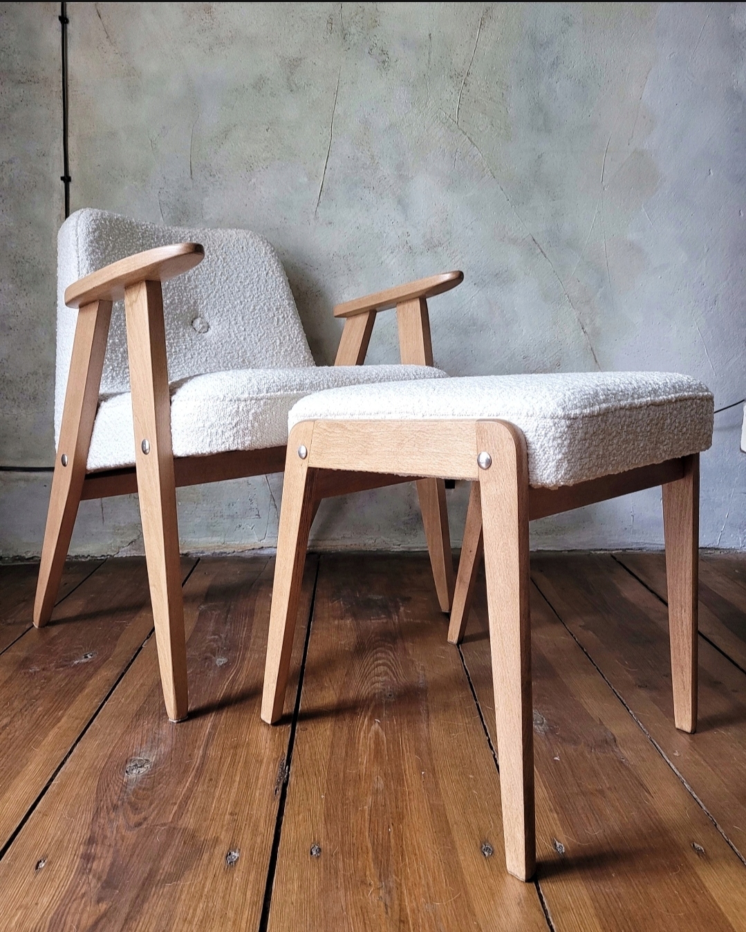 Fotel Chierowski 366 z podnóżkiem PRL Design (chierowski 366) • Cena ...