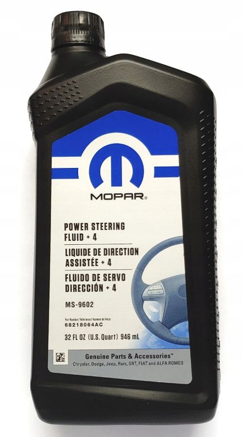MOPAR POWER STEERING FLUID+4 0,946L 1L MS-9602 68218064AA za 49,99 zł z ...